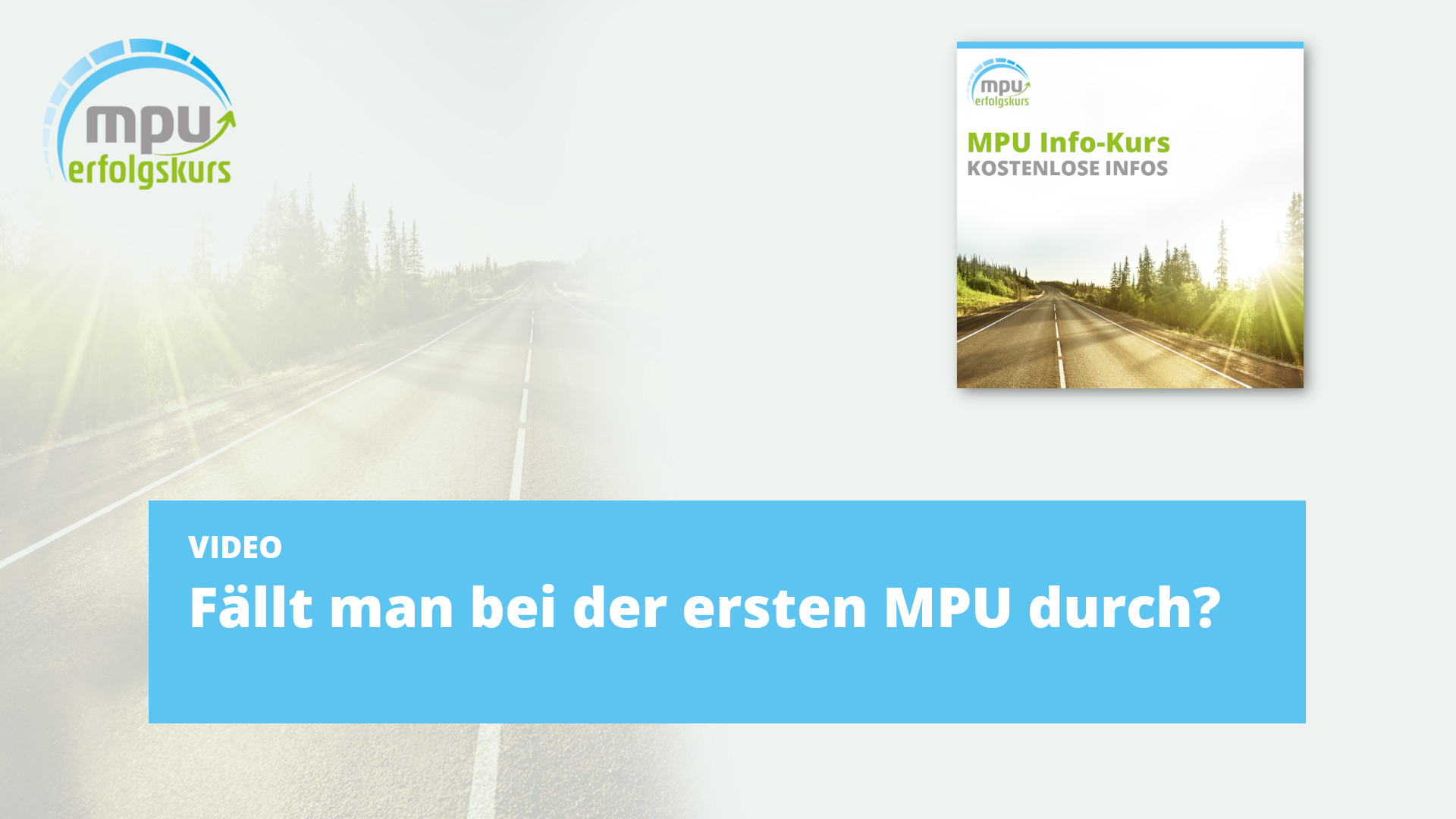 MPU Info-Kurs: Fällt man bei der ersten MPU immer durch?